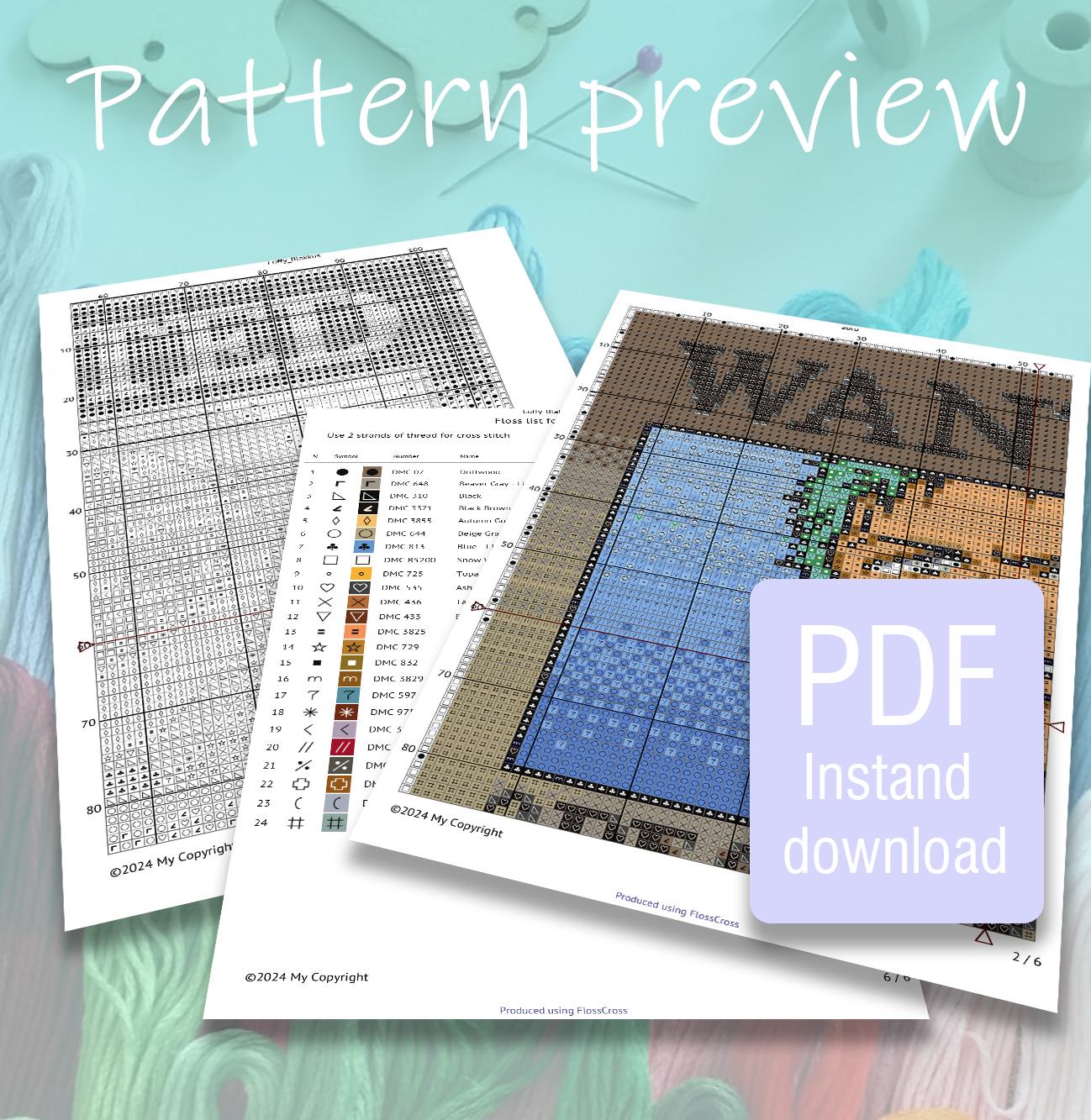One Piece/ Zoro Cross Stitch Pattern - PDF - Etsy