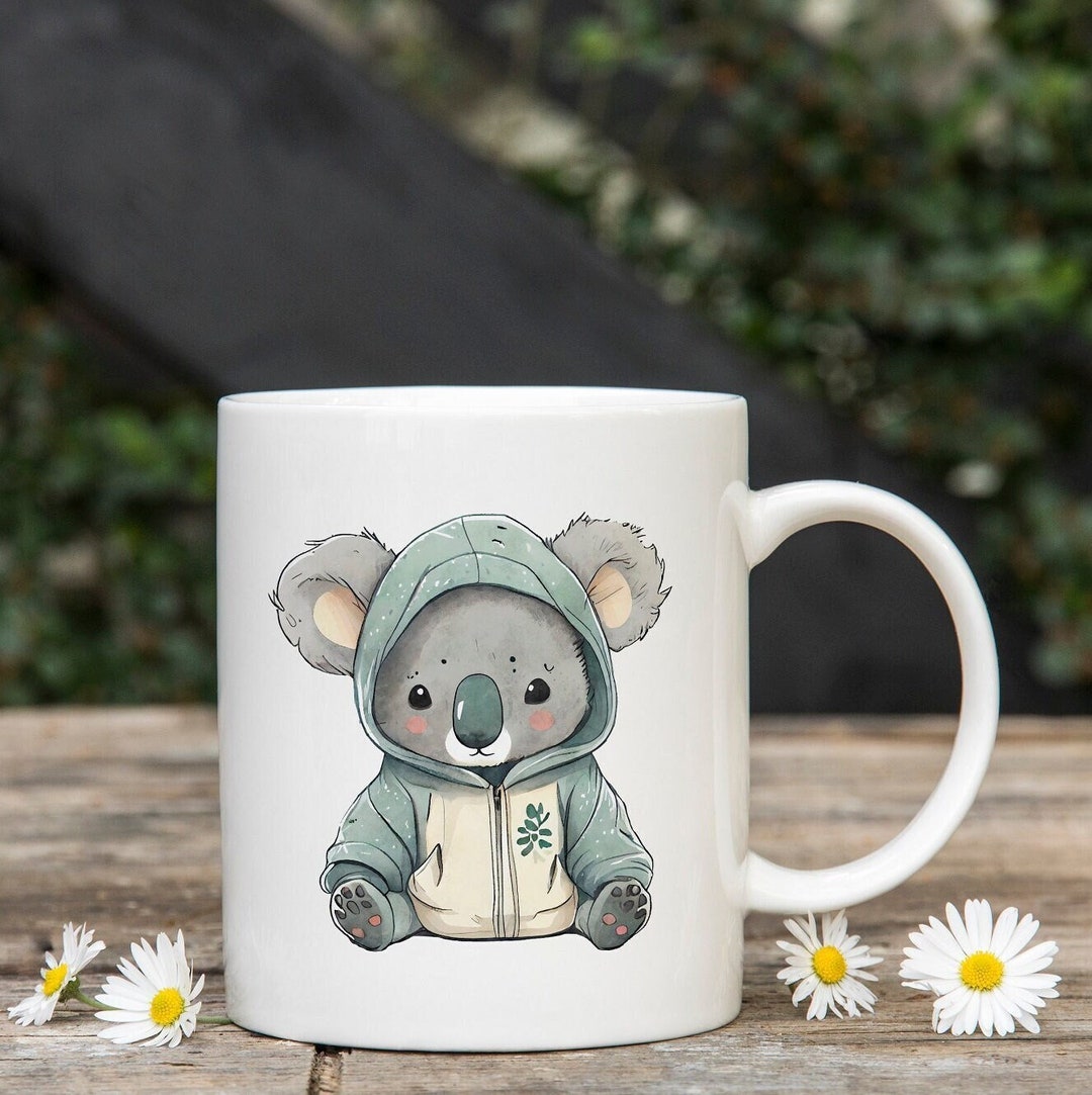 Hooded Koala Mug Printed Mug Koala Mug Personalised Mug - Etsy
