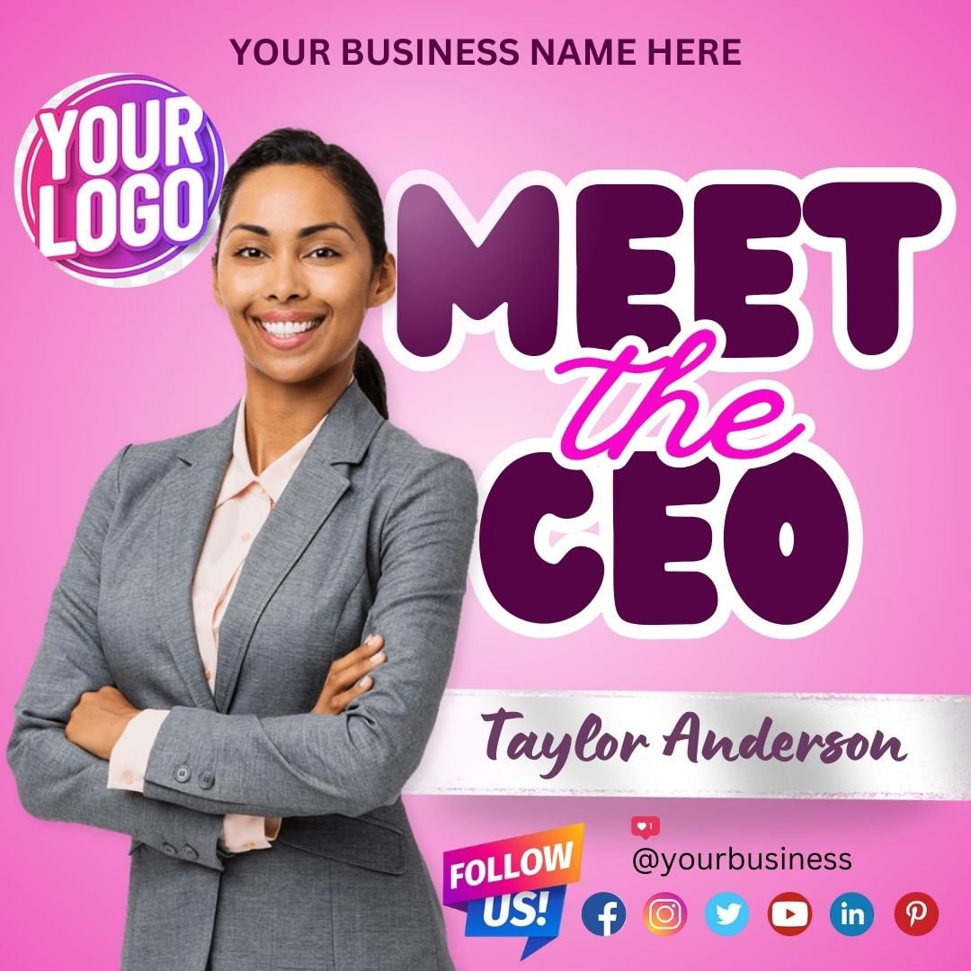 Meet the CEO Flyer / Flyer Template / Social Media Post / Instagram ...