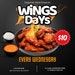 Wings Day Flyer / Chicken Wings Advertisement Flyer / Buffalo Wings ...