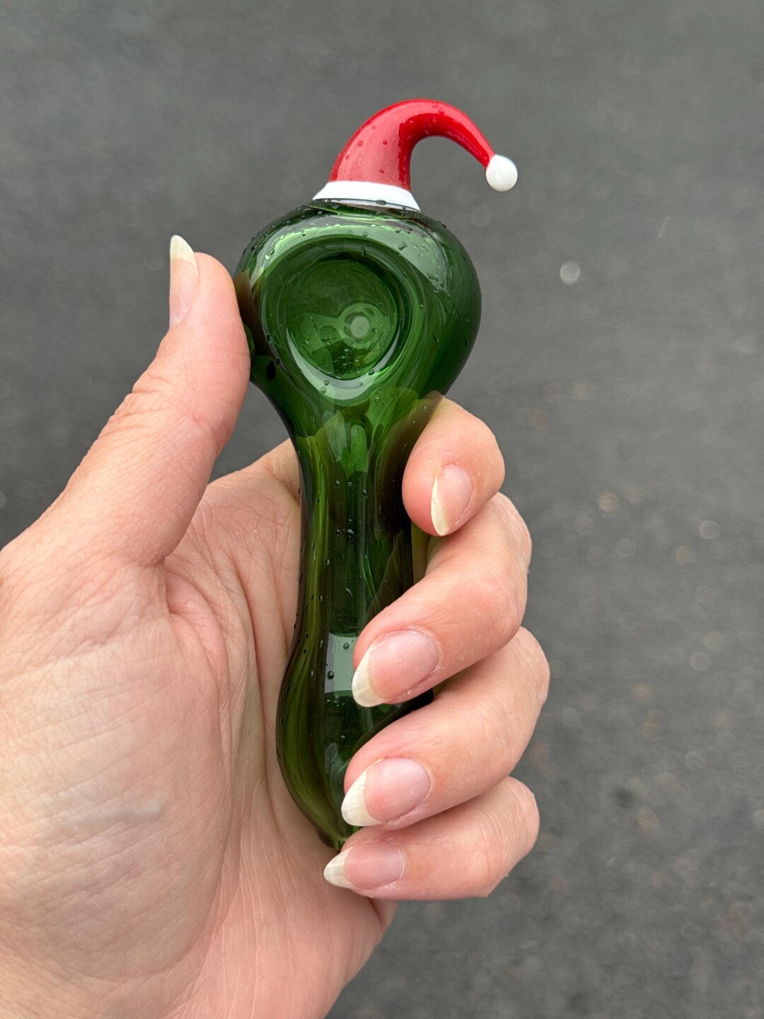 The Grinch Glass Hand Pipe | Halloween Pipe | Christmas Pipe | Cool ...