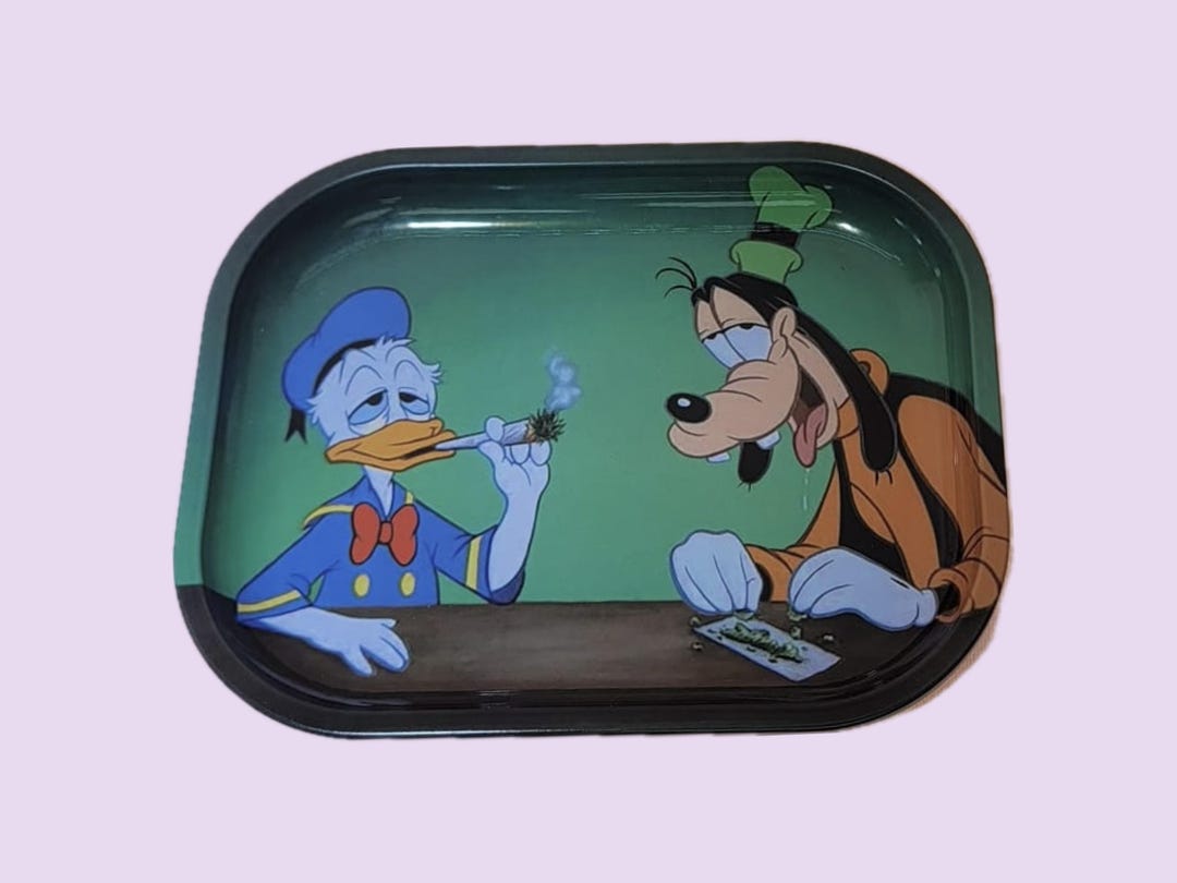 Cartoon Rolling Tray | Cool Tray | Small Metal Rolling Tray | Rolling ...