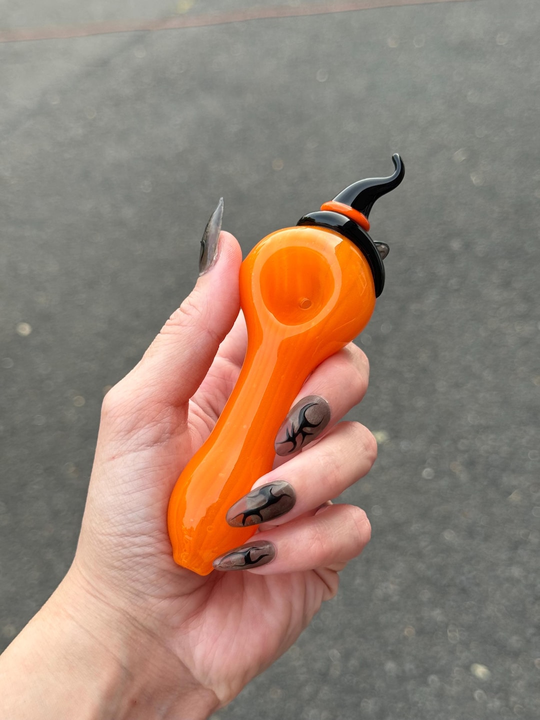Witch Hat Glass Hand Pipe | Halloween Pipe | Girly Pipe | Spooky Season ...