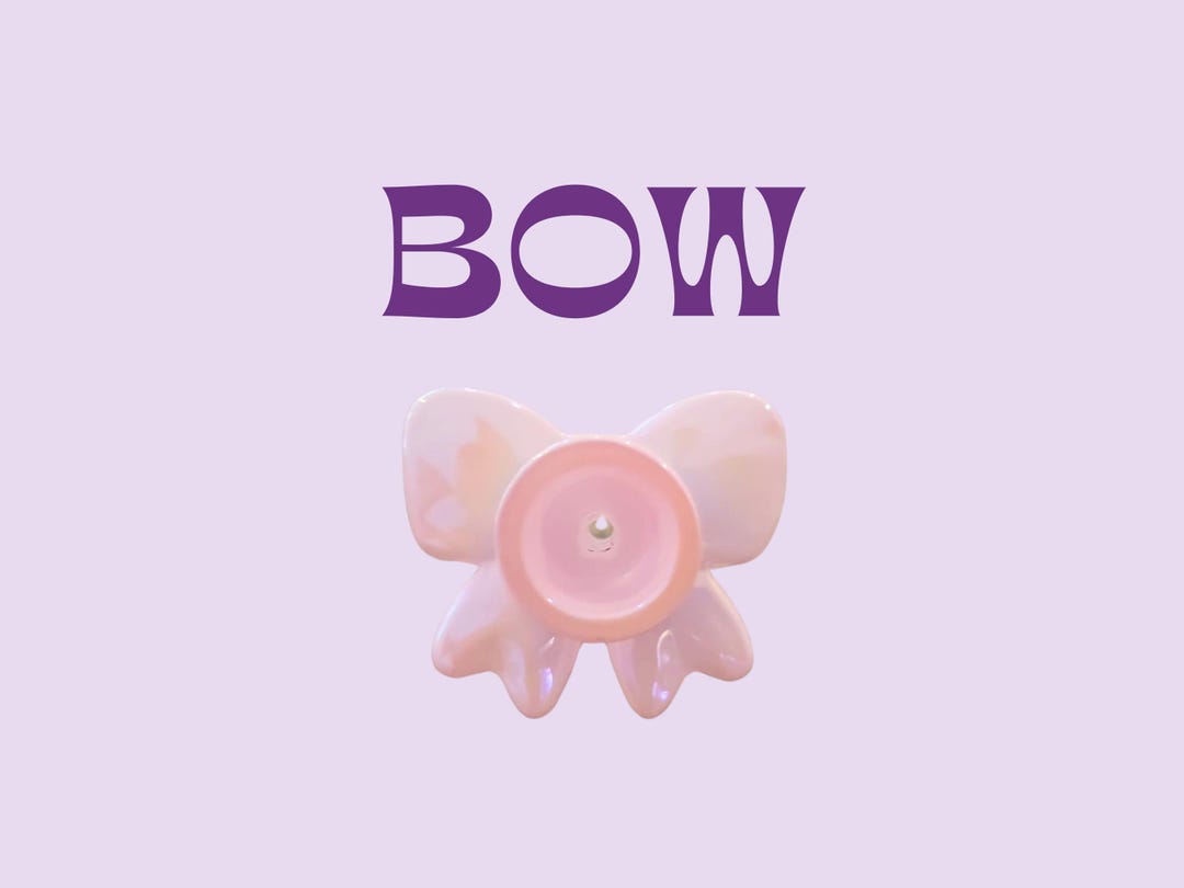 Bow Pipe Accessory | Cute Pipe | Pink Bow | Bat Pipe | Mushroom Pipe ...