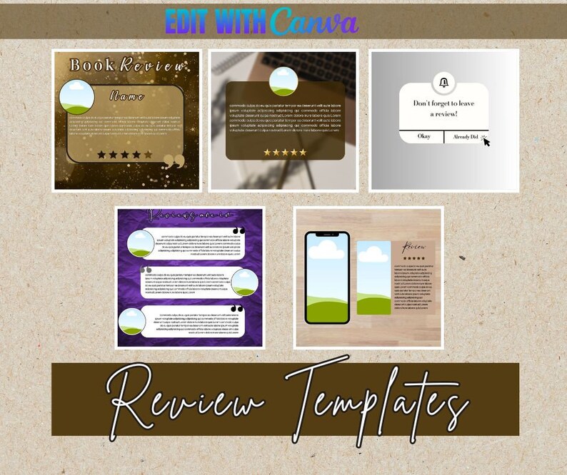 Review Templates - Etsy