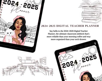 Ultimate 2024-2025 Editable Teacher Digital Planner: Calendars, Rosters ...