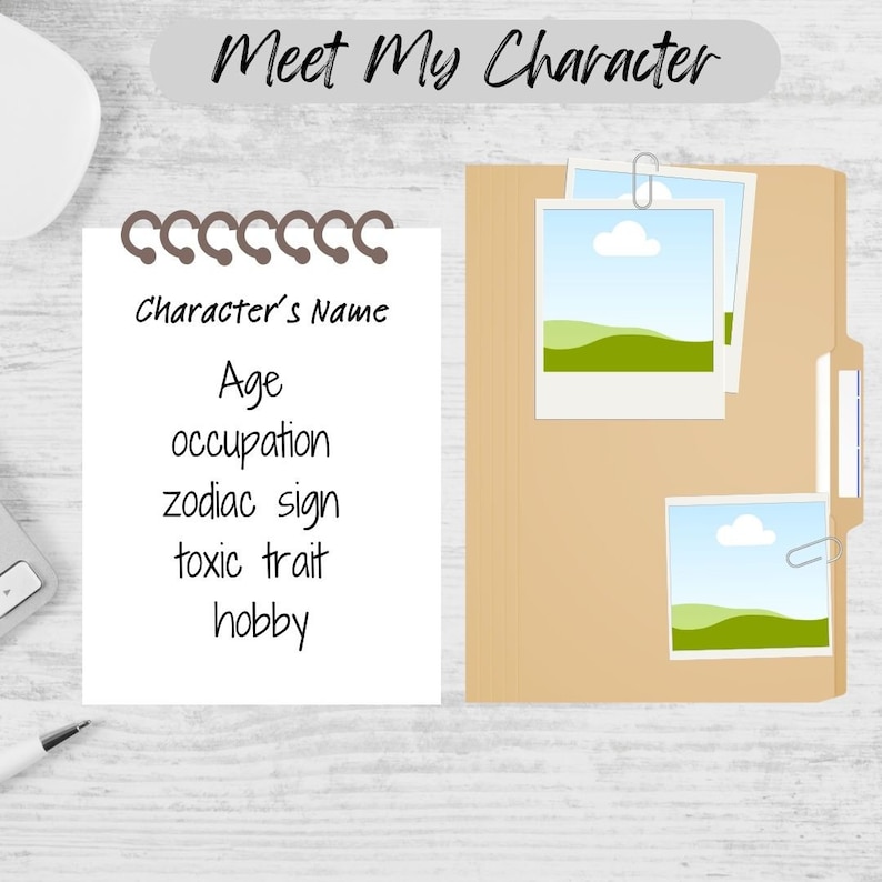 CHARACTER INTRO TEMPLATES - Etsy