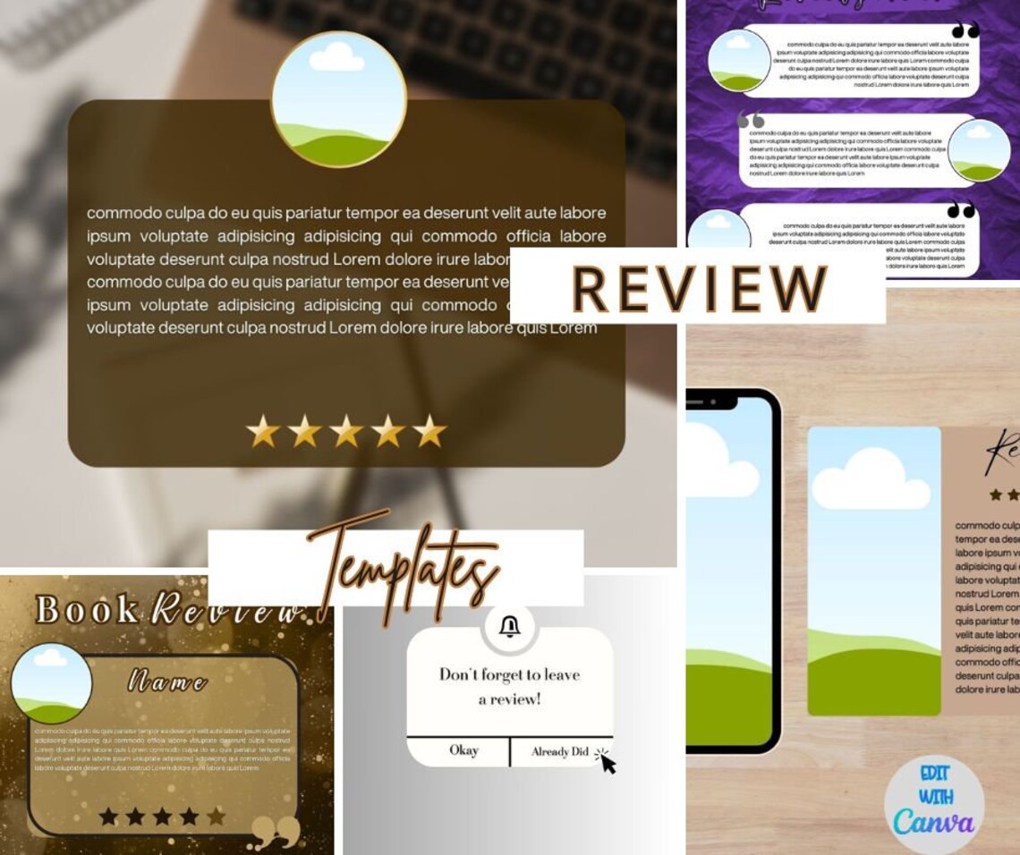 Review Templates - Etsy