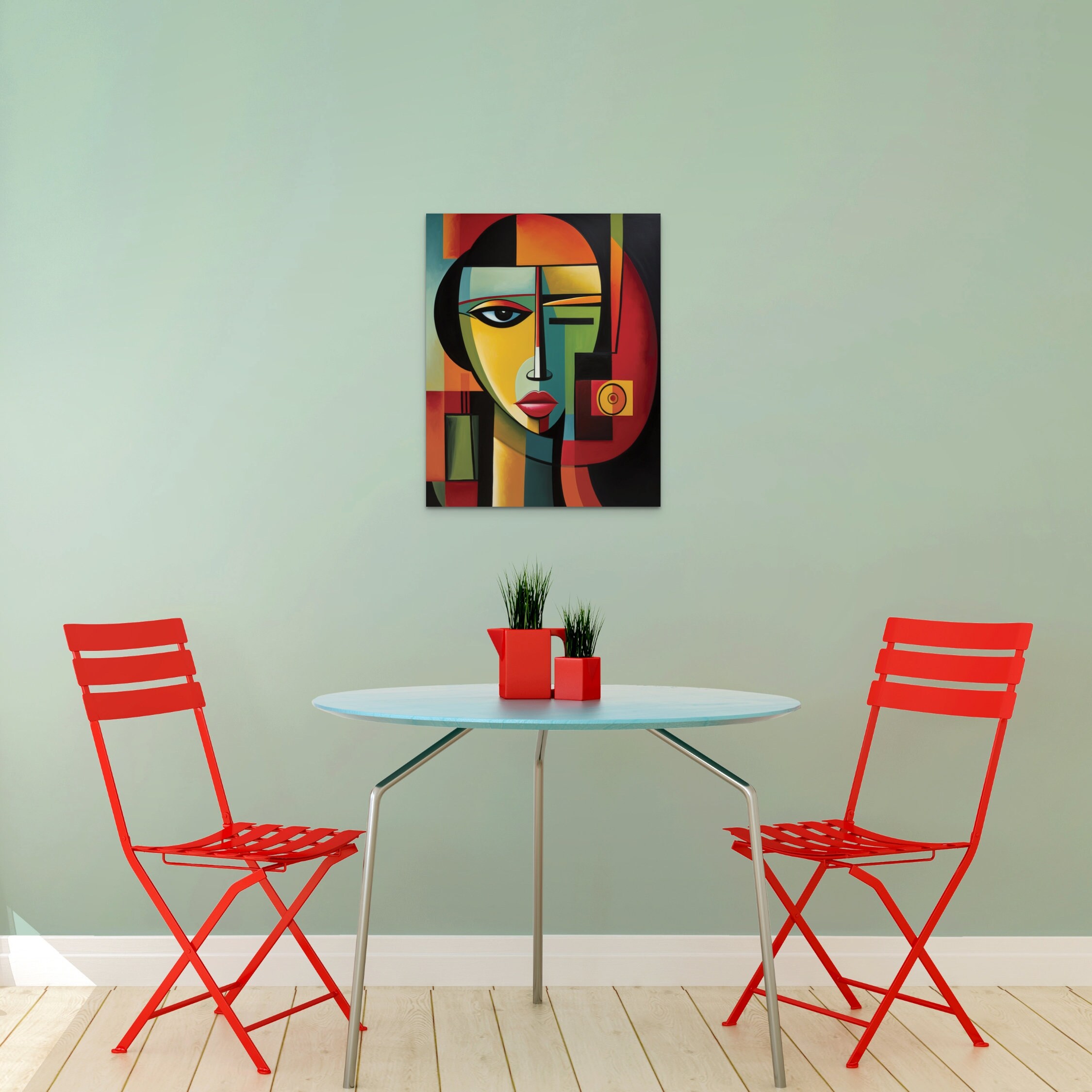 African Woman Cubist Style Art, Digital Download, African Inspired Art ...