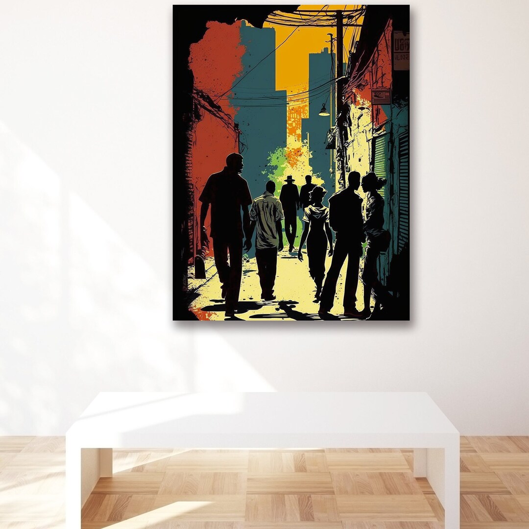 The Alley - Canvas Art Prints, Original AI Designs, Urban Themed ...