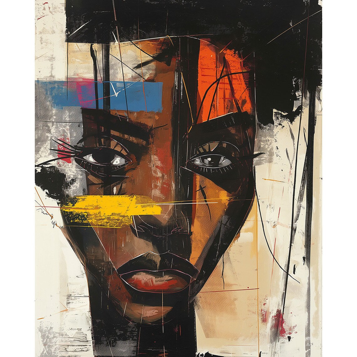 Avant Garde Art Black Woman, Sister, Digital Download, African Inspired ...