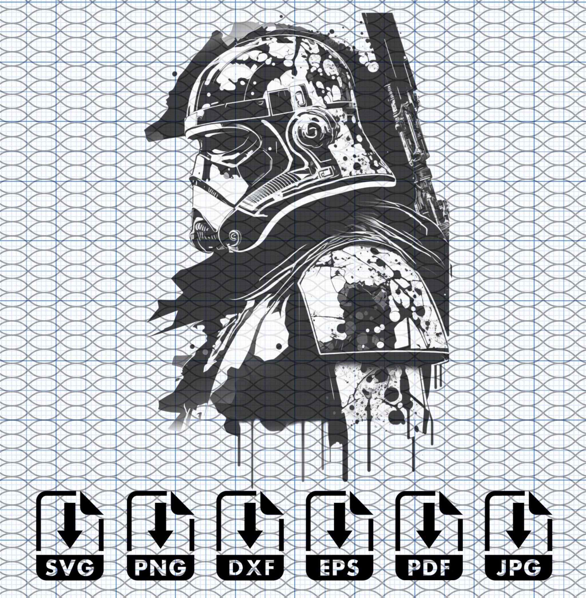 Storm Trooper Star Wars Darth Vader SVG, Png, Eps, Dxf, Pdf, Digital ...