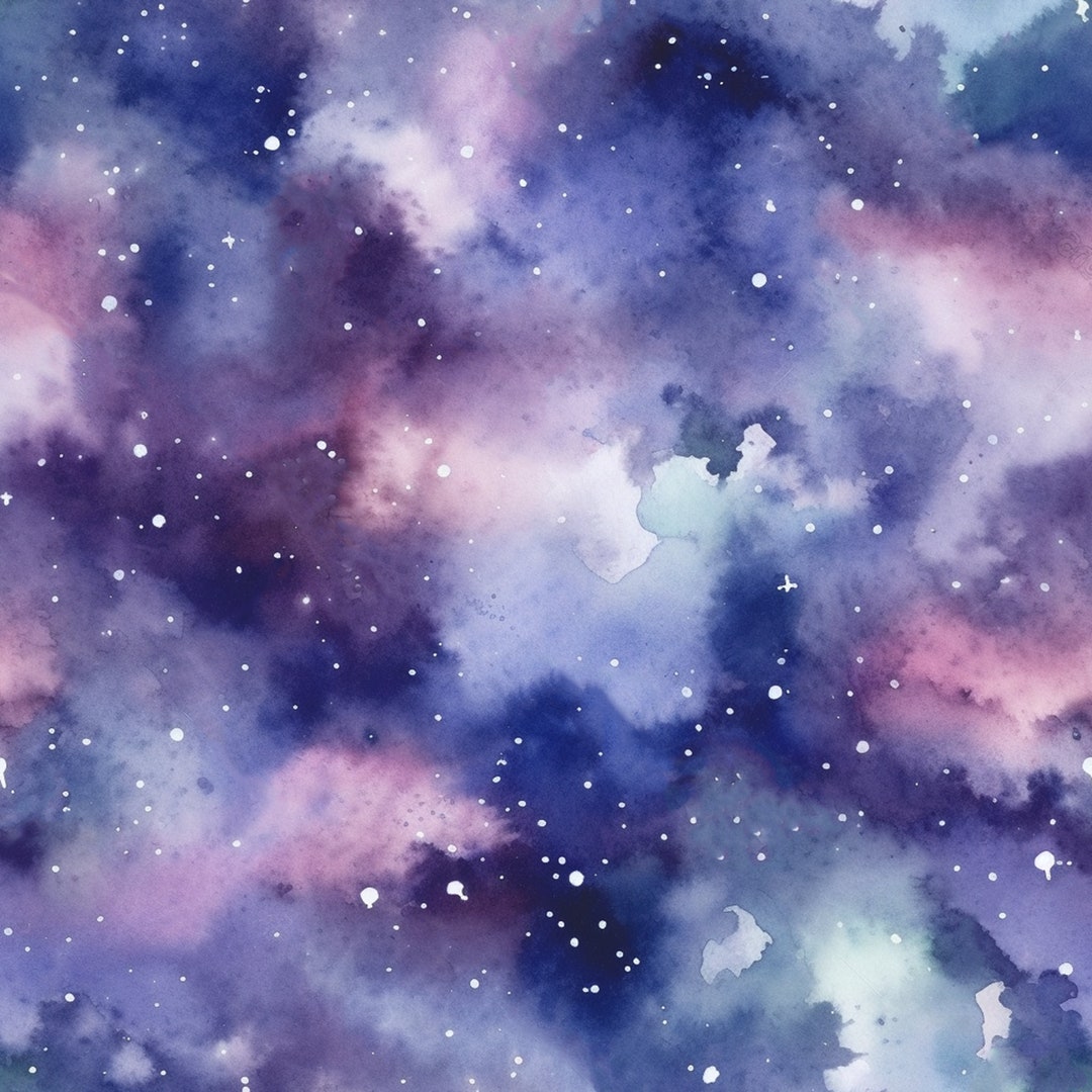Seamless Galaxy Digital Paper, Space Pattern, Cosmic Background Planner ...