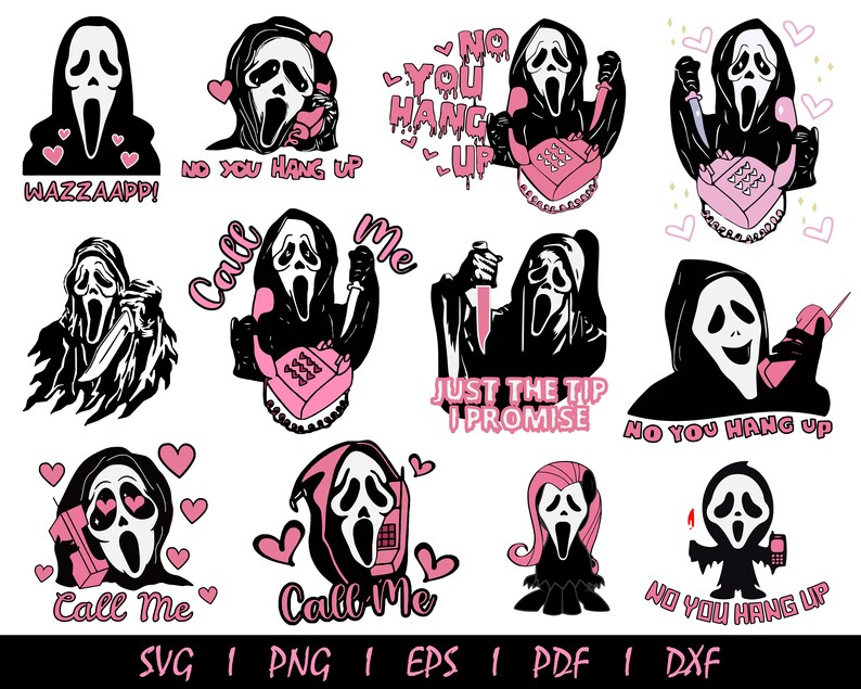 Scream SVG Bundle Halloween Svg Scream Ghost Face Svg Ghost - Etsy