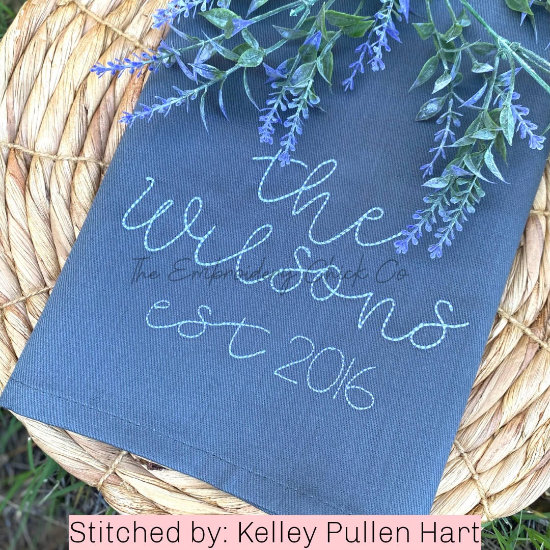 Ruby Vintage Script Embroidery Font .BX File Floss Font - Etsy