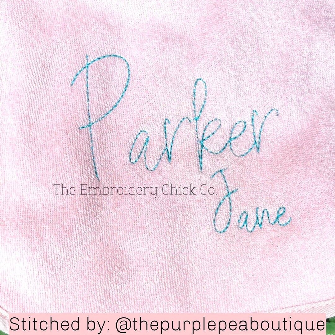 Viola Script Vintage Font .BX Machine Embroidery Font File Running ...