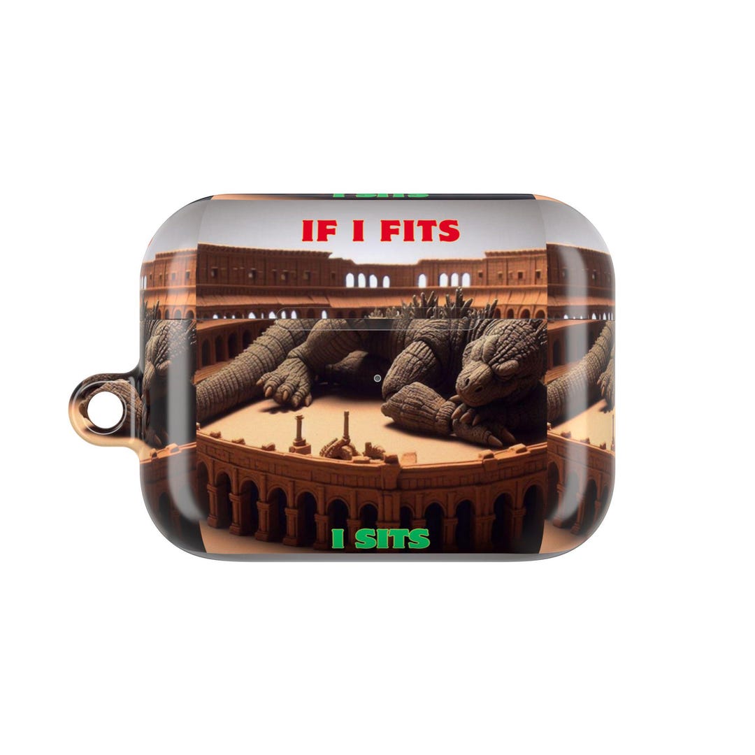 AirPod Case, Godzilla Sleeping in the Colosseum Design, If I Fits I ...