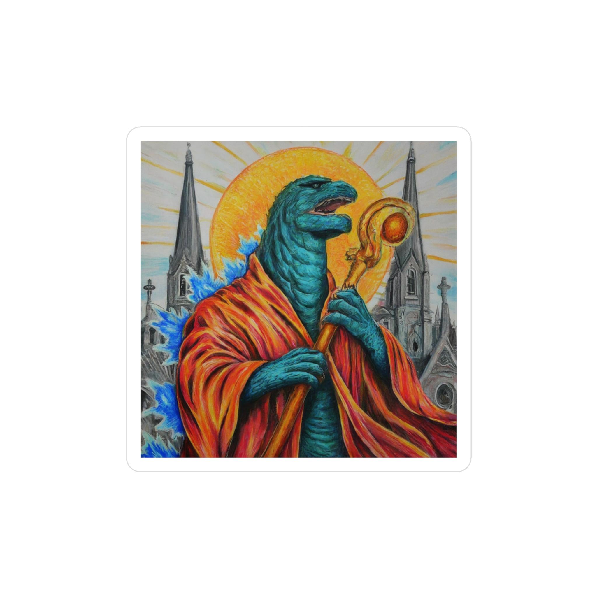 Vinyl Decal Sticker, Saint Godzilla Design, Laptop Decal, Car Decal ...