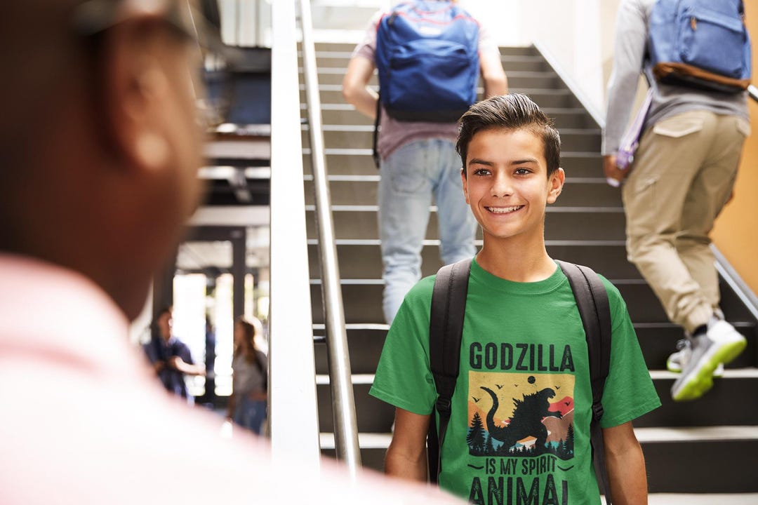 Kids Godzilla is My Spirit Animal Custom Tee, Godzilla Fans, Scifi Fans ...