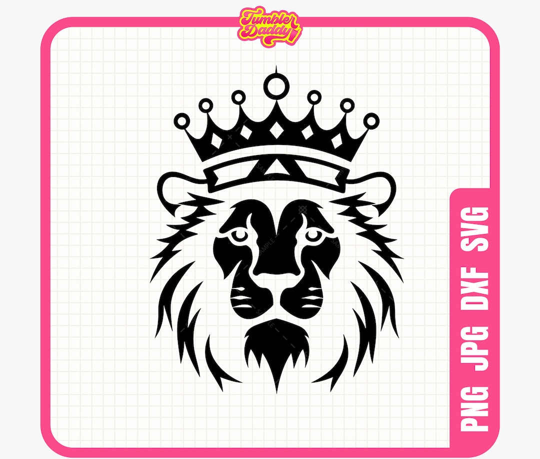 Lion Face SVG | Lion Crown SVG | Lion SVG | Lion King Svg | Leo Svg ...