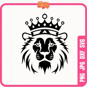 Lion Face SVG | Lion Crown SVG | Lion SVG | Lion King Svg | Leo Svg ...