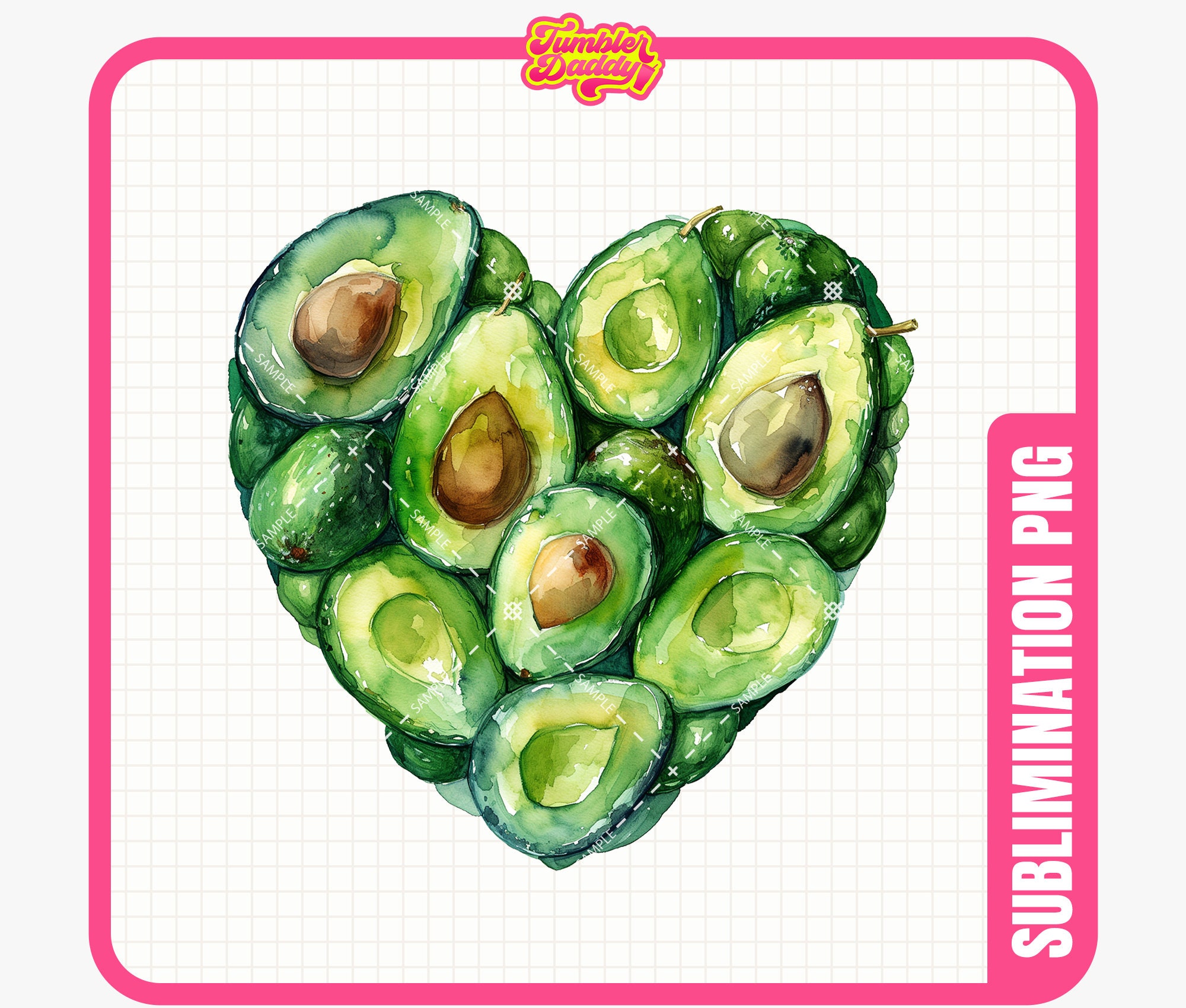 Avocado Heart Love Clipart Avocado Valentines Clip Art Valentine ...