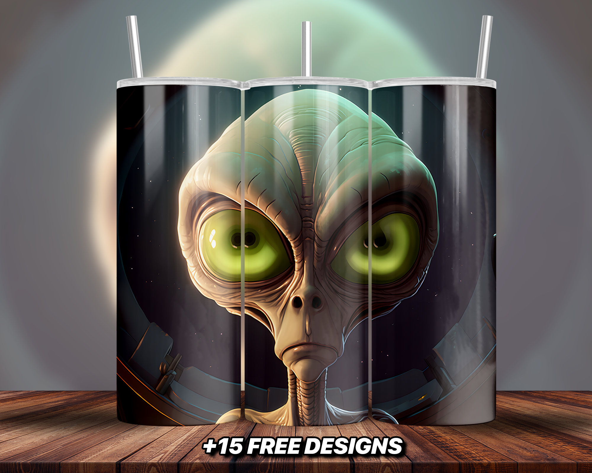 Alien Tumbler Wrap Png 20oz Skinny Tumbler Sublimation Designs 20oz ...