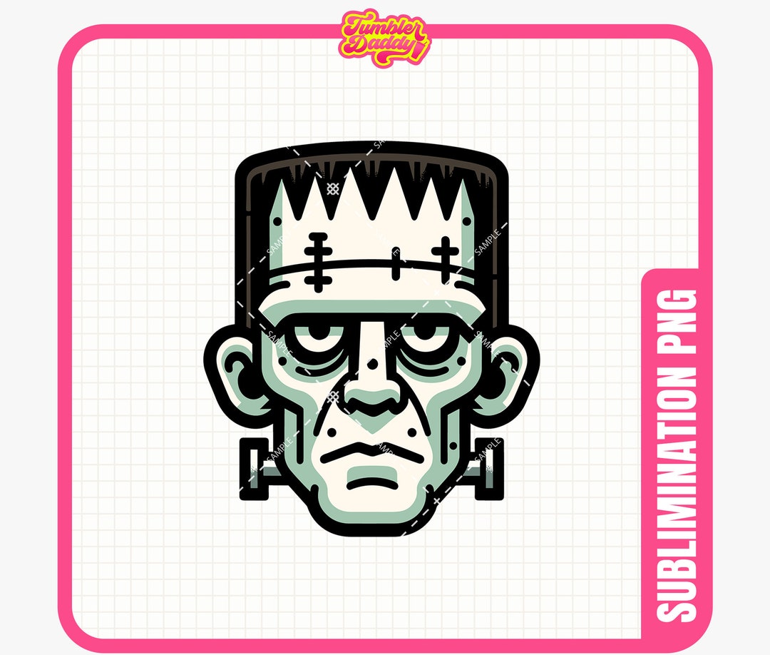 Frankenstein Face PNG, Halloween PNG, Halloween Frankenstein Face ...