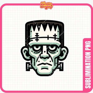 Frankenstein Face PNG, Halloween PNG, Halloween Frankenstein Face ...