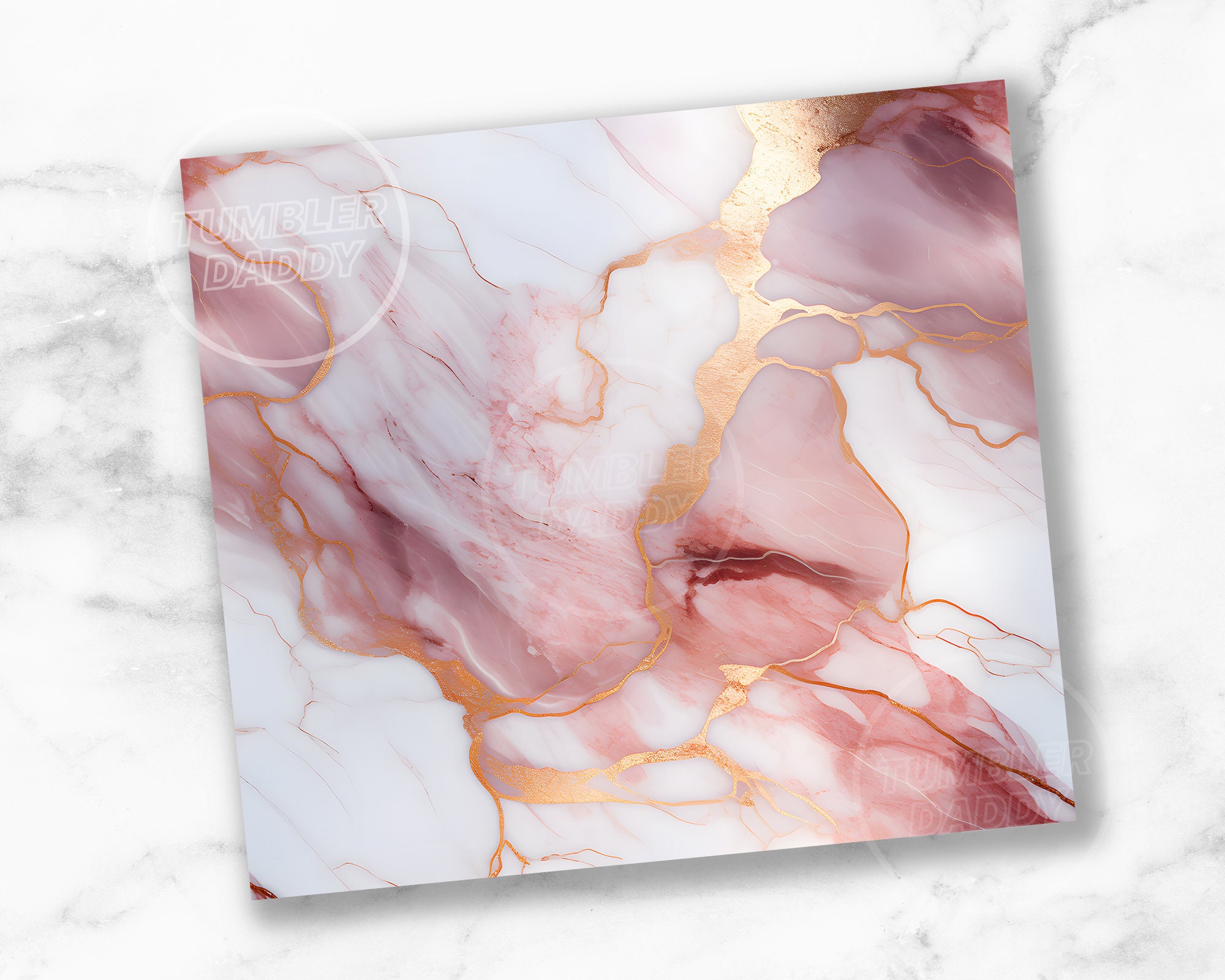 Rose Gold Marble Tumbler Wrap, Gold Agate, Pink Agate Gold Marble ...