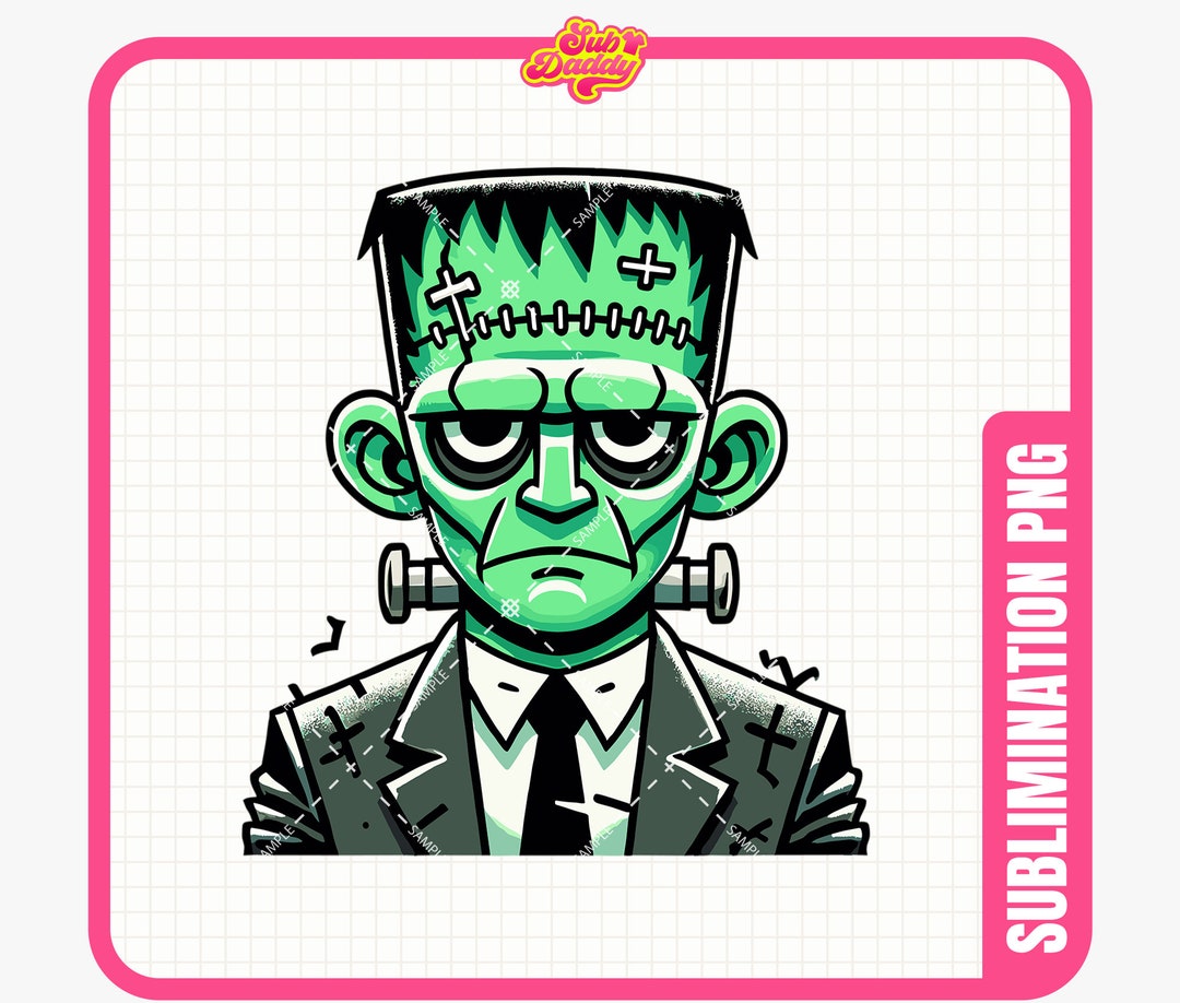Frankenstein Face PNG, Halloween PNG, Halloween Frankenstein Face ...