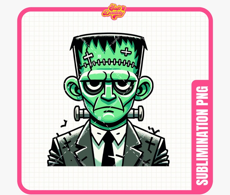 Frankenstein Face PNG, Halloween PNG, Halloween Frankenstein Face ...