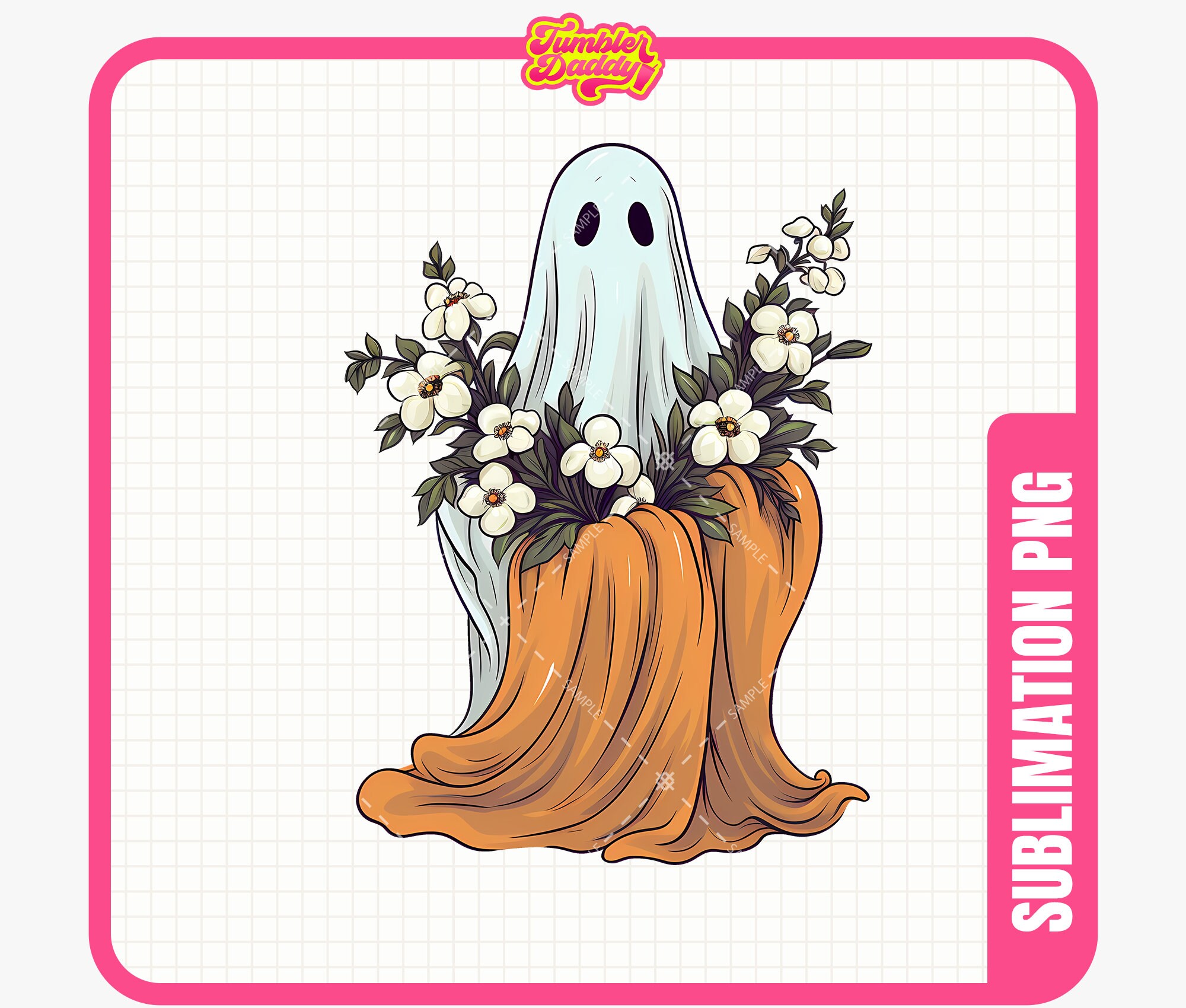 Daisy Ghost Clipart Cute Halloween Clipart Ghost Clipart - Etsy