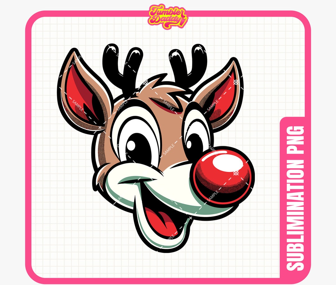 Christmas PNG File, Cute Reindeer Png, Christmas Design, Christmas Kids ...