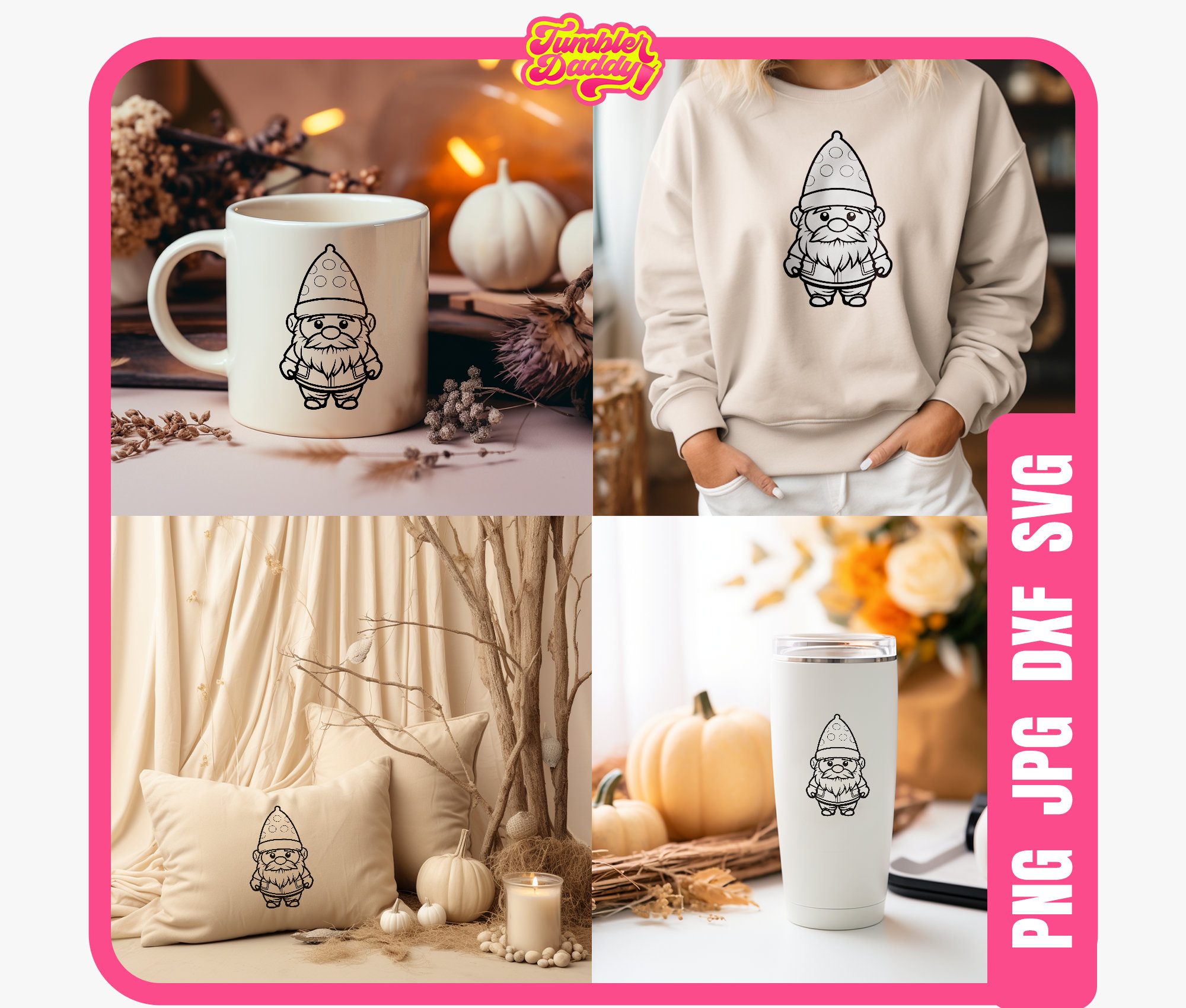 Garden Gnome SVG Bundle Gnome SVG Cute Garden Gnome SVG - Etsy