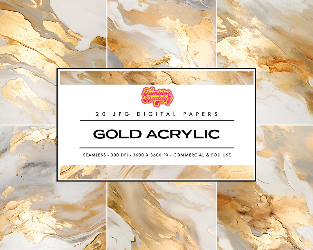 Seamless Gold Foil Textures Foil Print Digital Paper Digital Metallic ...