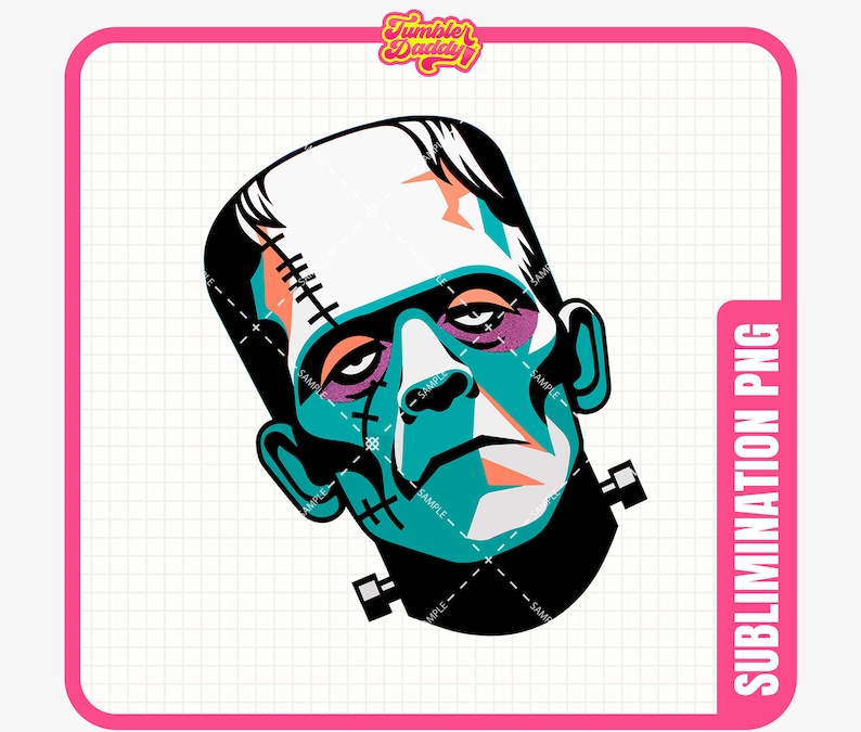 Frankenstein Face PNG, Halloween PNG, Halloween Frankenstein Face ...