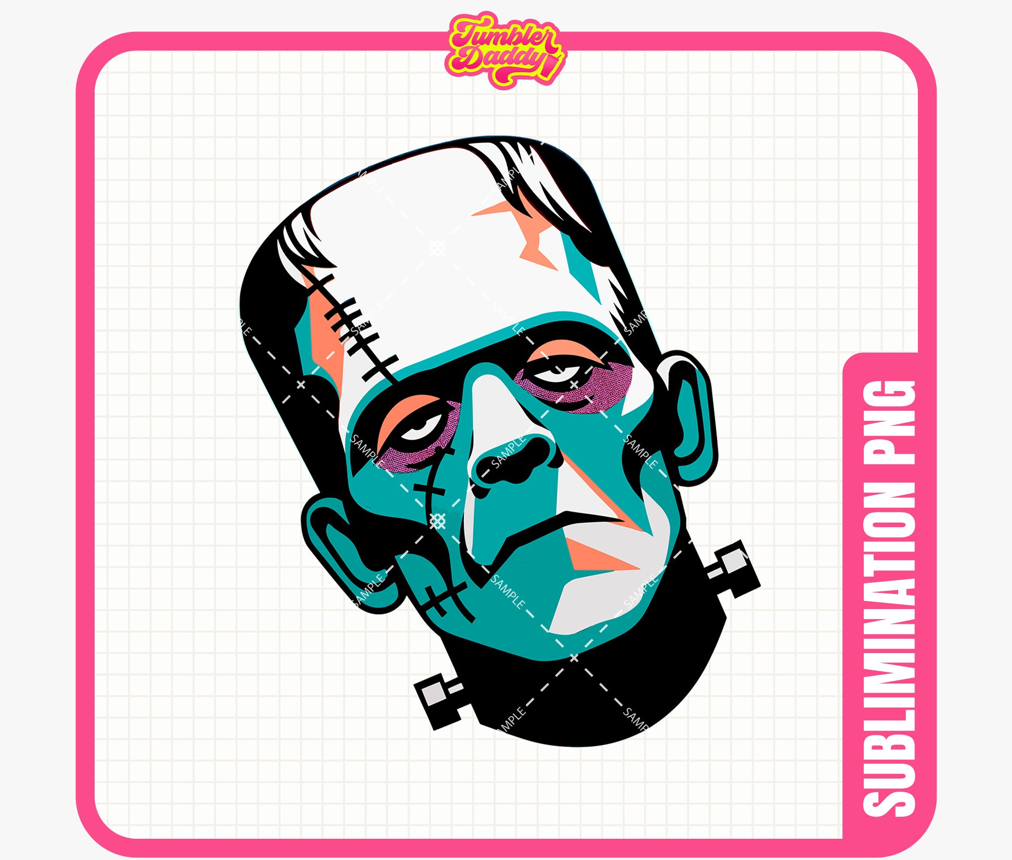 Frankenstein Face PNG, Halloween PNG, Halloween Frankenstein Face ...