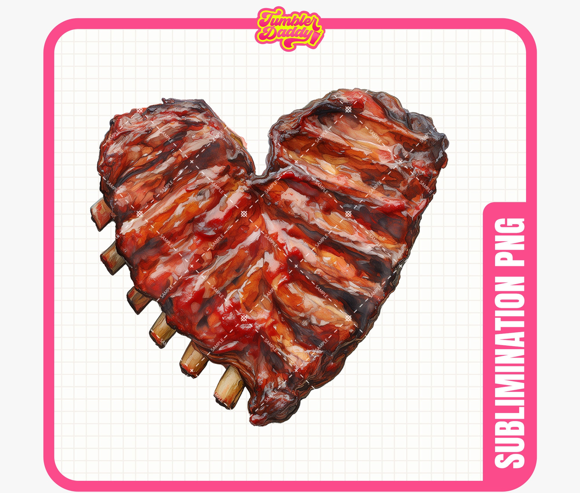Rib Heart Love Clipart BBQ Rib Valentines Clip Art Valentine Clipart ...