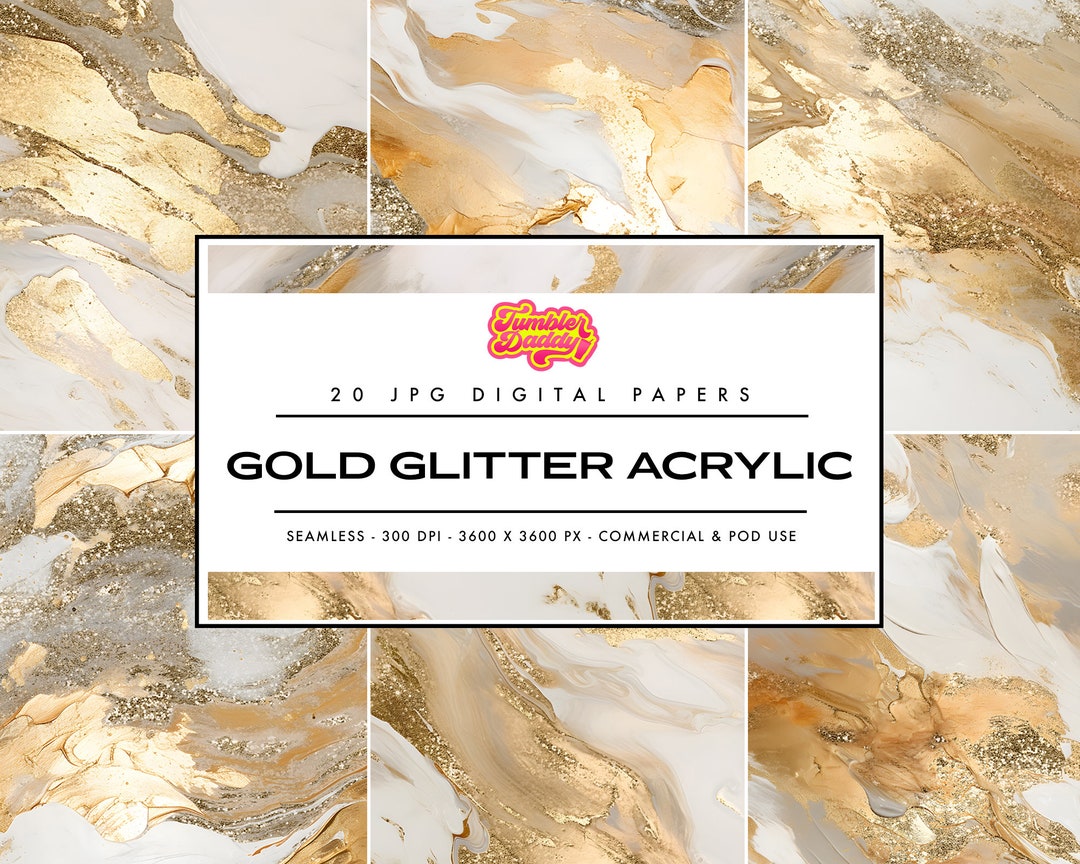 Seamless Gold Foil Textures Foil Print Digital Paper Digital Metallic ...