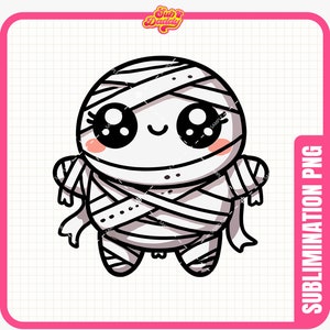 Kawaii Mummy PNG, Cute Spooky Halloween Clipart, Mummy Stickers ...