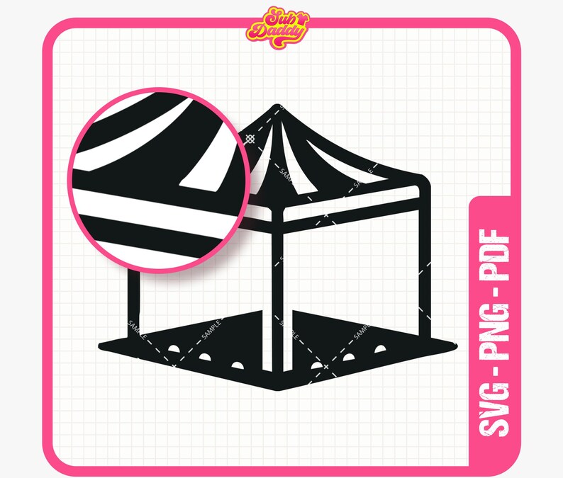 Market Stall Clipart Icon SVG, Digital Download for Craft, Commercial ...