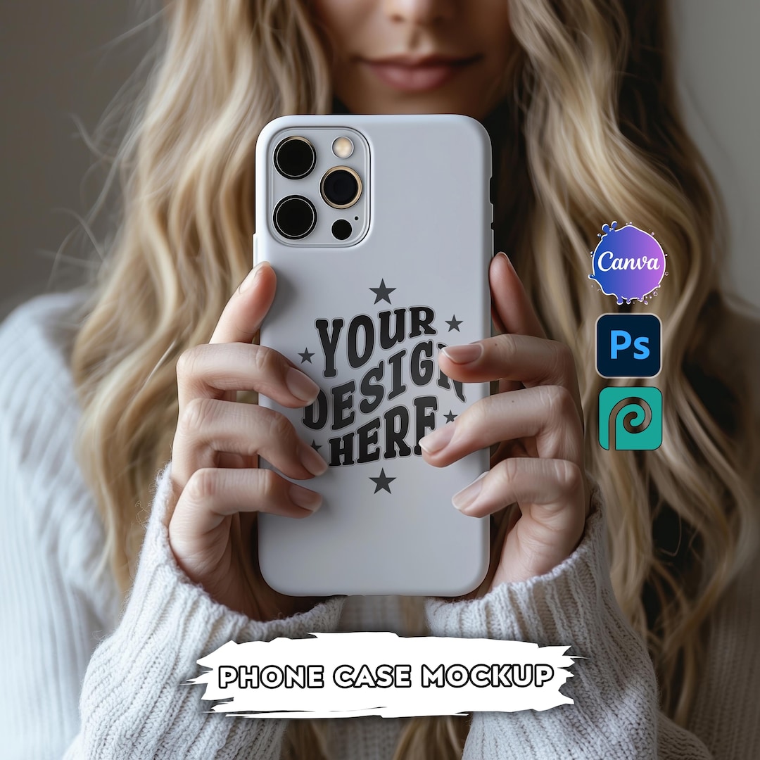 IPhone Case Mockup: iPhone Casing Template (PSD & Canva) - Etsy