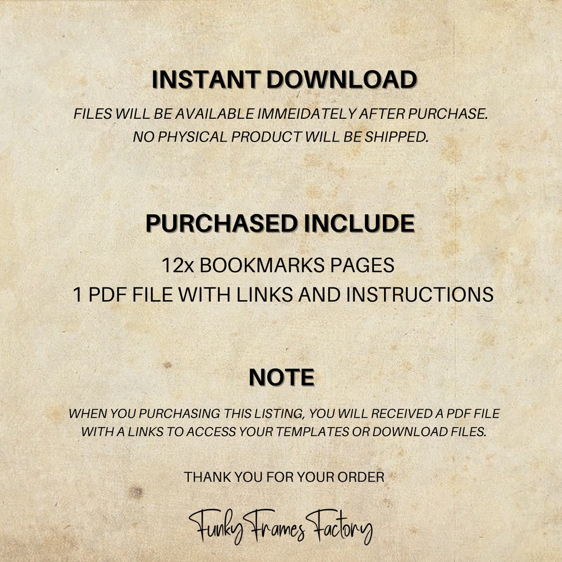 Bookmark Template: Canva Editable Frames for Junk Journals (digital ...