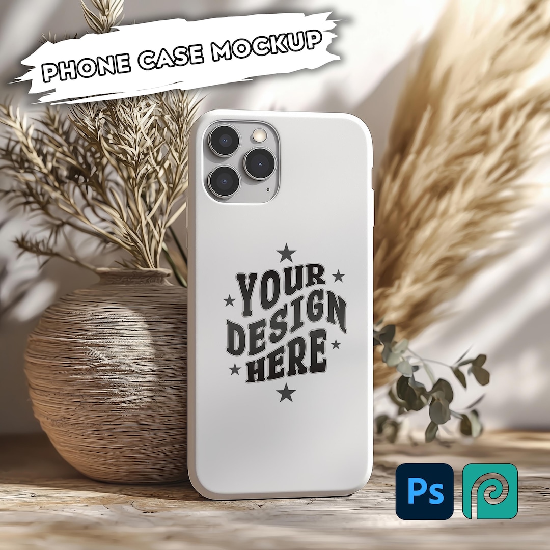 Tough Case Mockup Phone Case Template iPhone Casing Mockup PSD iPhone ...
