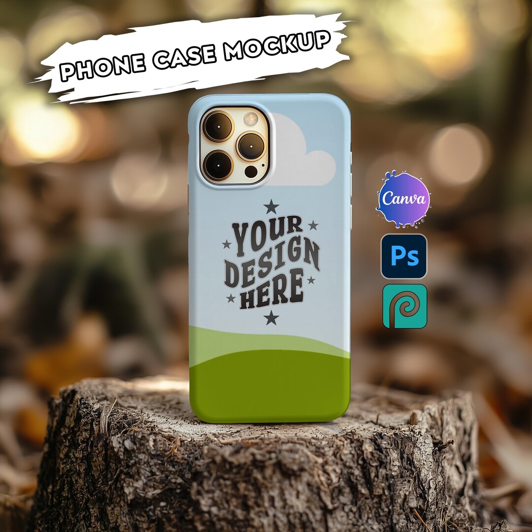 Phone Case Template iPhone Casing Mockup Tough Case Mockup PSD iPhone ...
