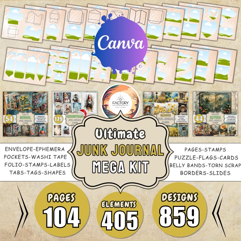 Canva Journal Template Bundle - Etsy UK