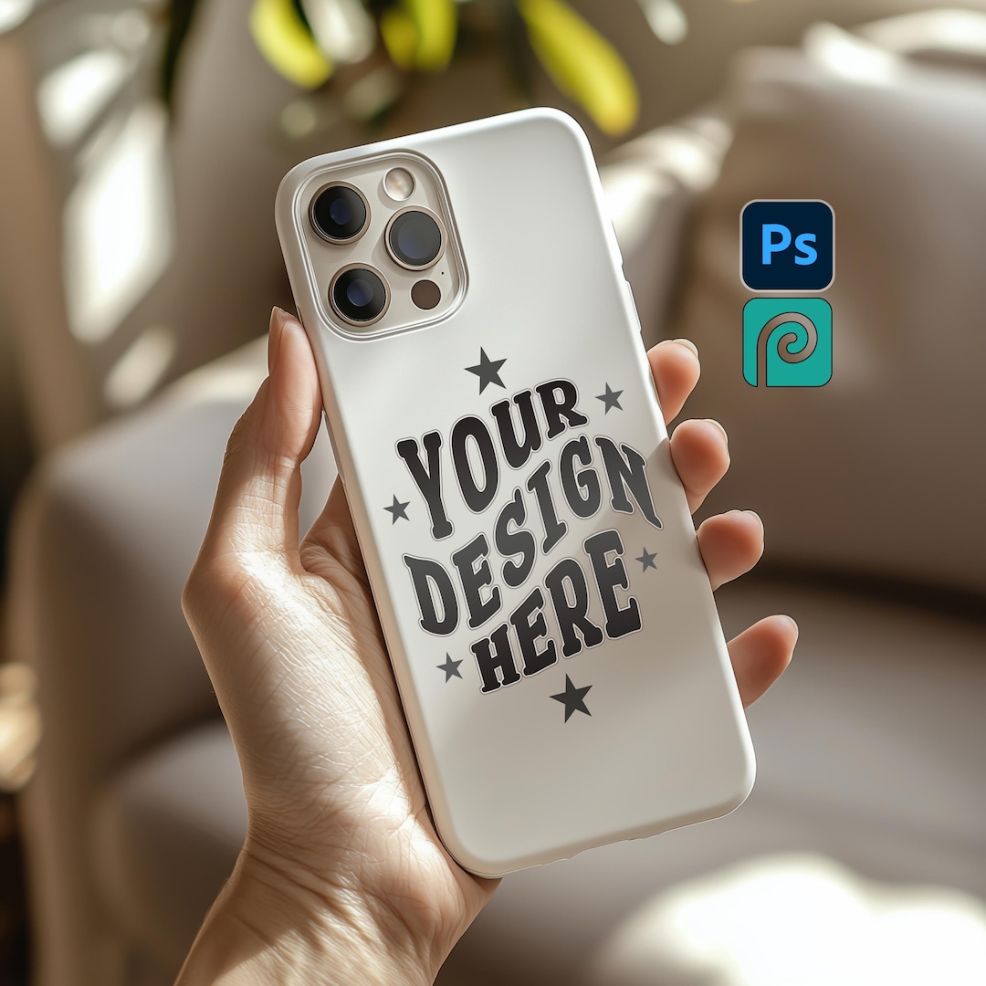 Tough Case Mockup PSD iPhone Mockup Photoshop Phone Case Template ...