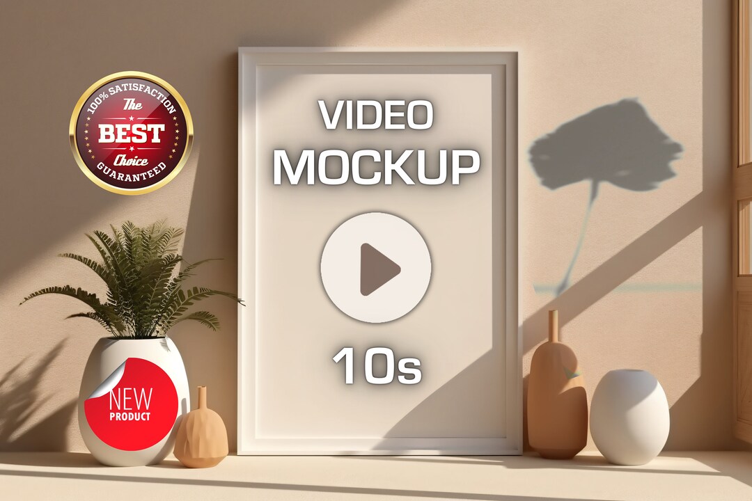 Animated Frame Mockup Video Frame PSD Frame Template Psd Video Mock up ...