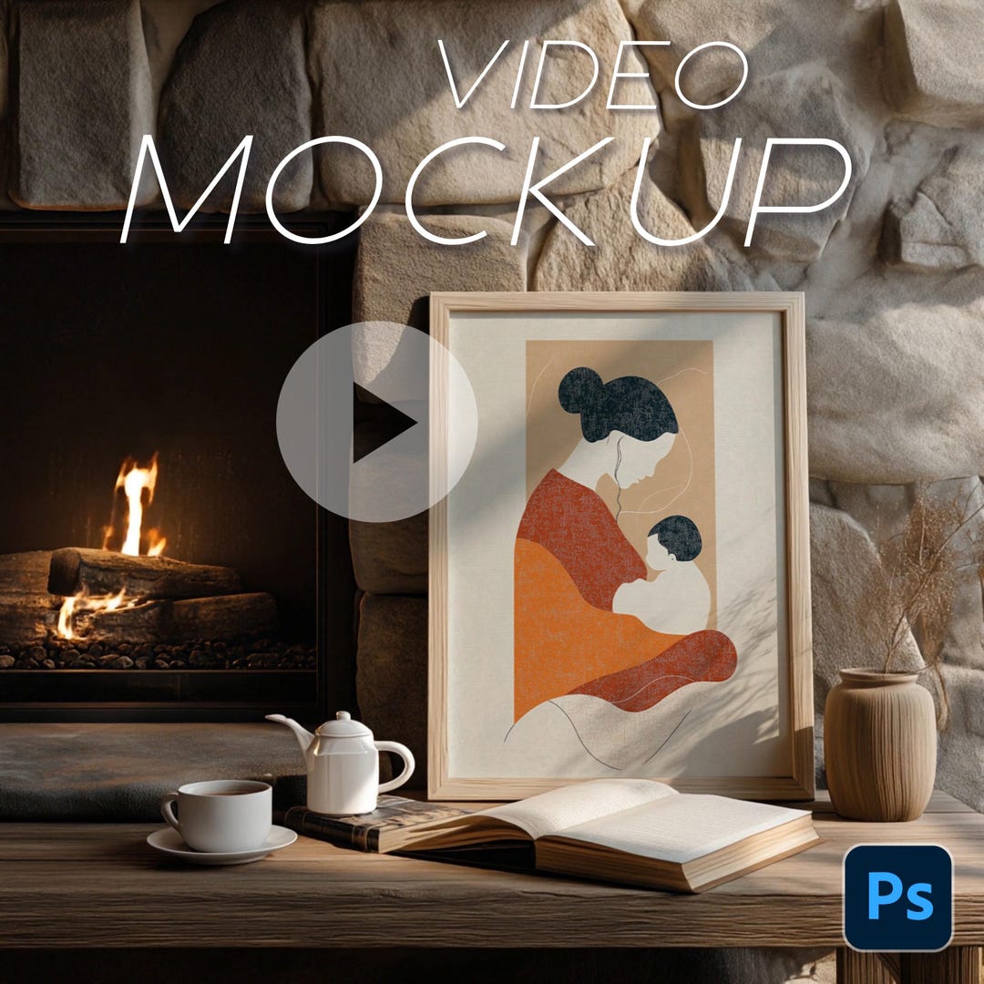 Animated Wall Art Video Mockup PSD for Photoshop (digital Download) - Etsy